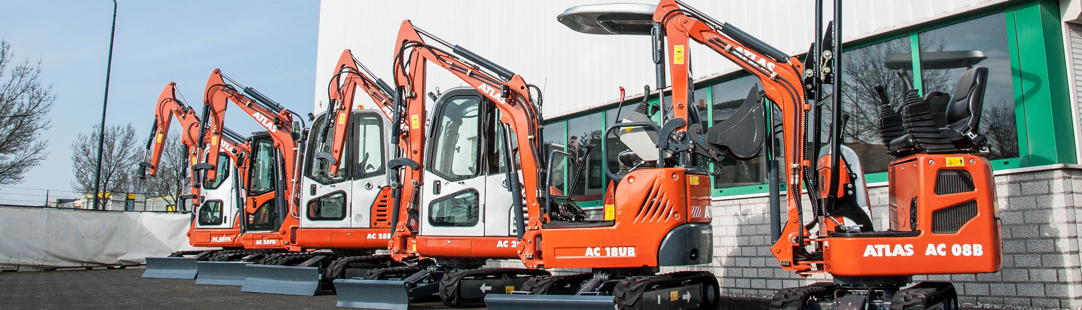 Atlas Kompakt Minigravers - Serie flexibele en wendbare graafmachines